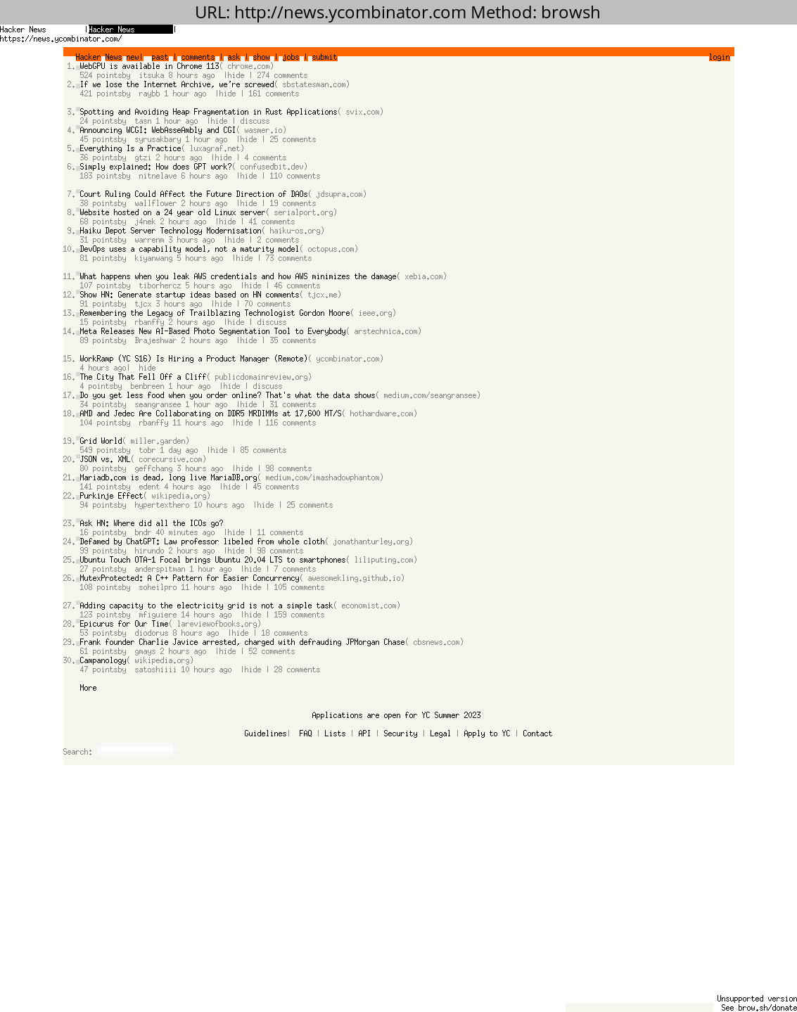 Modern Text (Console) Browsers in 2023 | xkyle.com